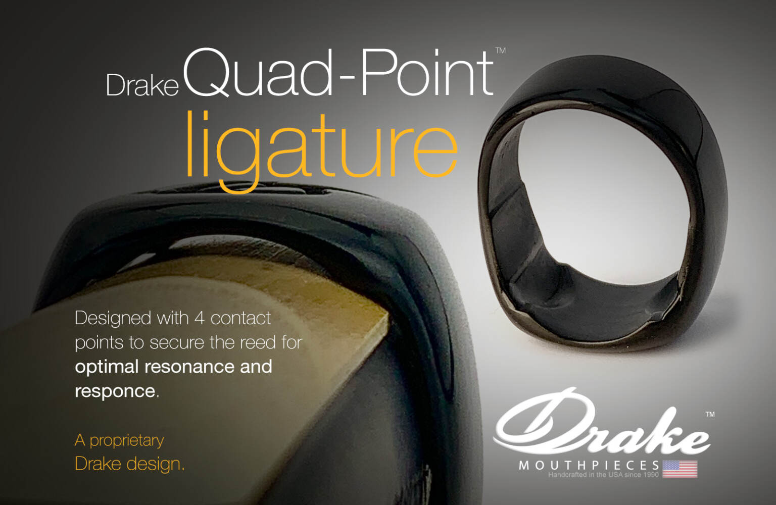 Drake Quad Point Ligature - Drake Mouthpieces